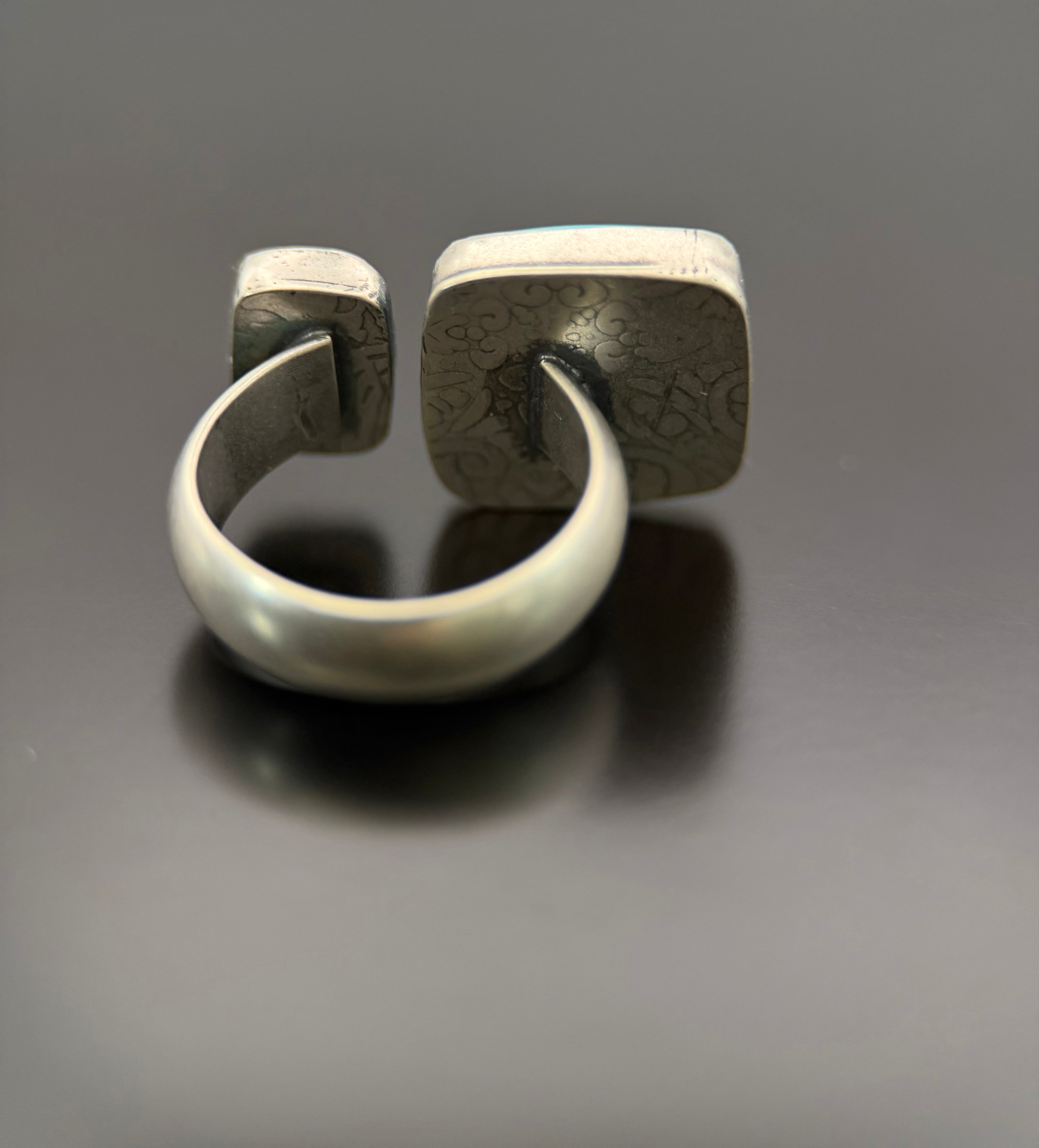 Pilot Mountain Turquoise Open Concept Ring – Violet Vixen Boutique